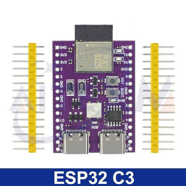 Esp32 Esp32 C3 Esp32 S3 Dual Type C การพัฒนาบอร์ดบอร์ด Esp32 C3 Devkitm 1 Esp32 C3 Mini 1