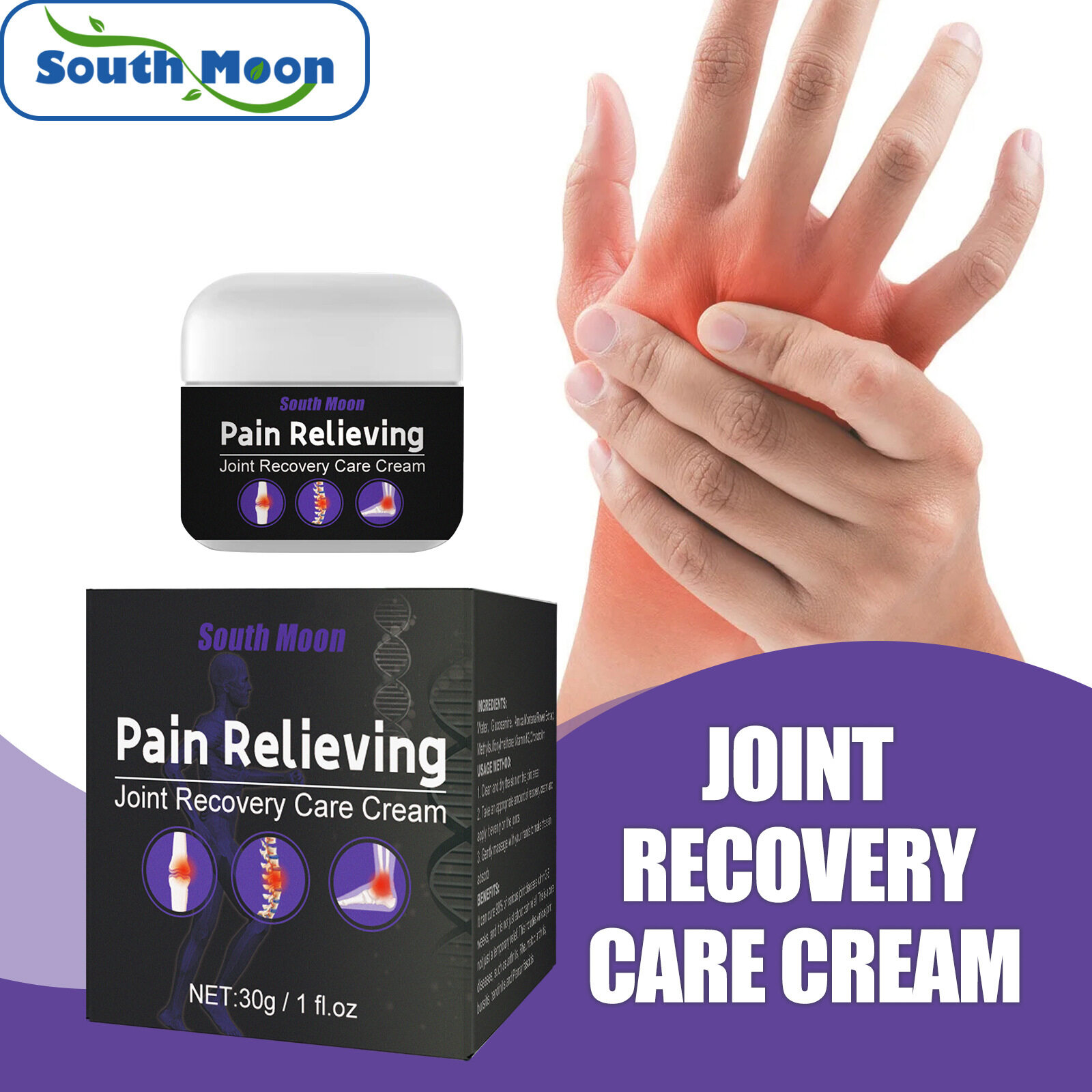 South Moon Pain Relieving Joint Recovery Care Cream Knee Joint Pain ...