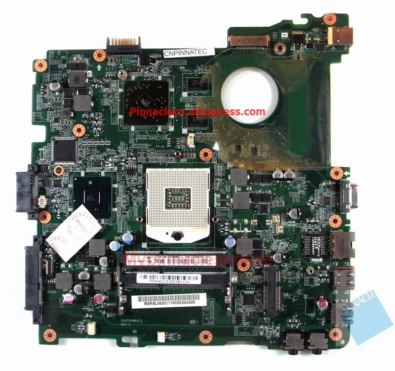 เมนบอร์ด MBRBL06001สำหรับ Acer Aspire 4738 EMachines D732 DA0ZQ9MB6C0 ...