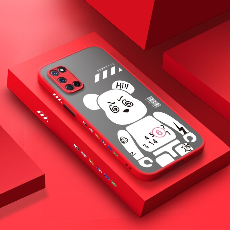 YIWESAN สำหรับ OPPO A52 A92 A72 4G แฟชั่นยี่ห้อ Bear ออกแบบใหม่นุ่ม ...