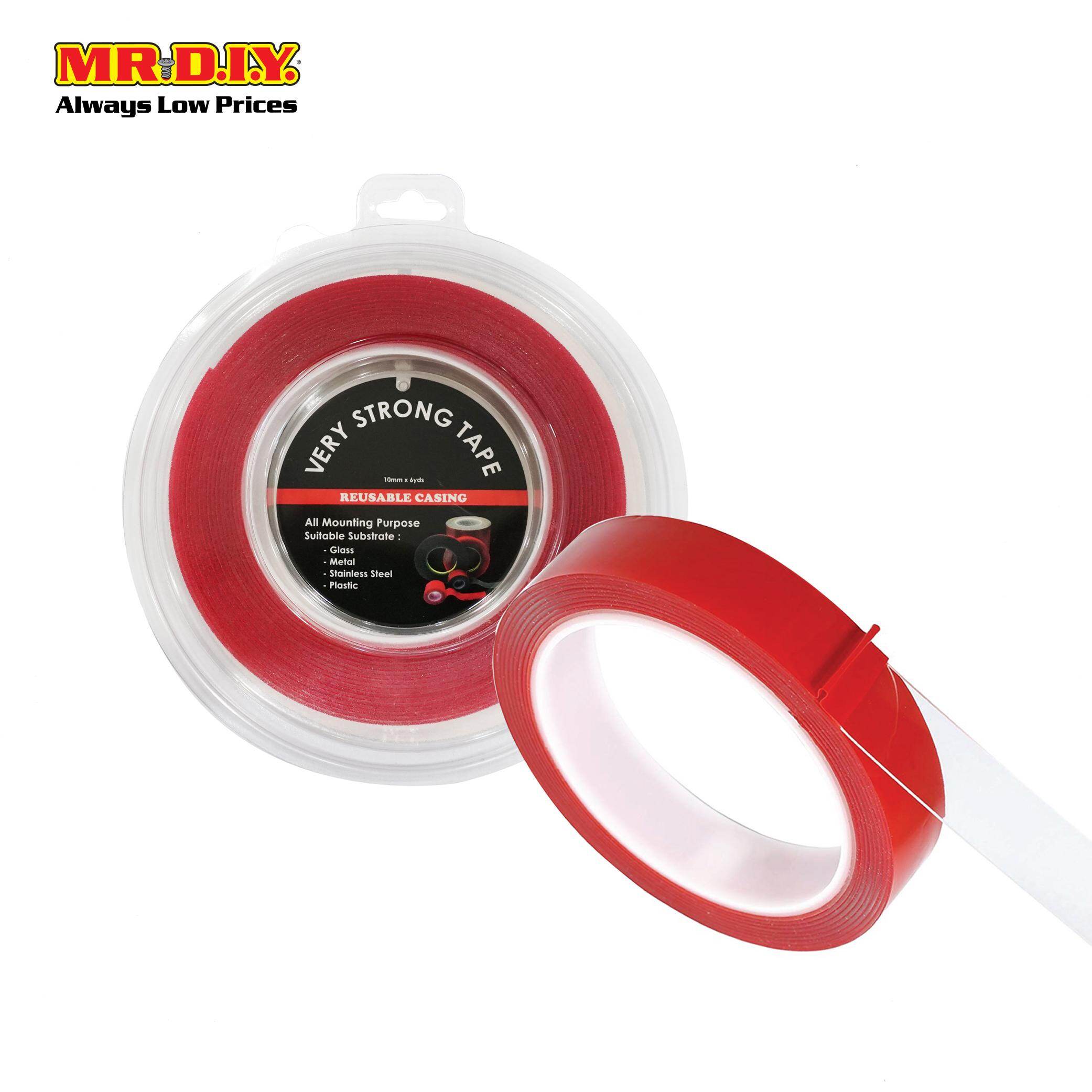 MR.DIY Double Sided Transparent Acrylic Foam Tape (1cm x 5m) | Lazada