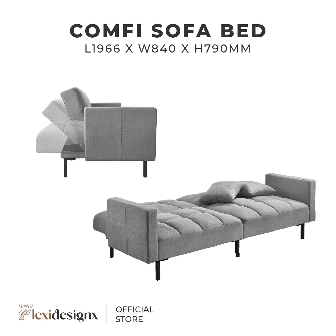 Comfi 3 Seater Sofa Bed / Strong 3 Motions Gear Mechanism / Living Room ...