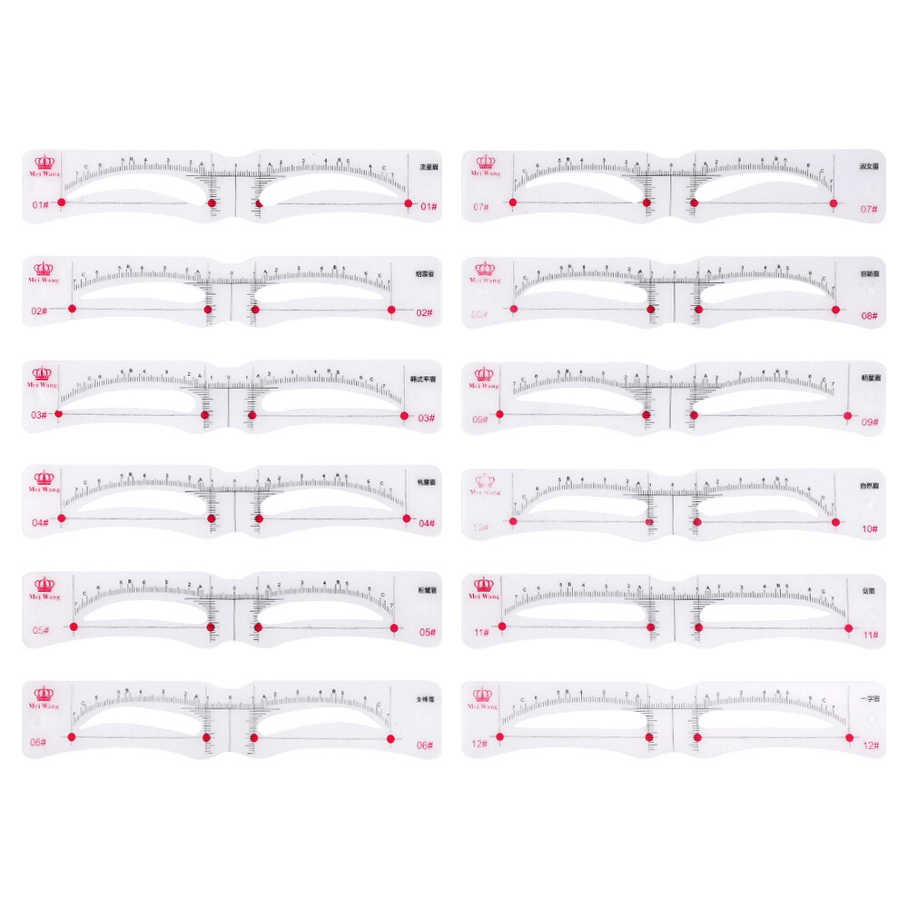 Eyebrow Stencil Novice Reusable Eyebrow Shaper Brow Stamp Template ...