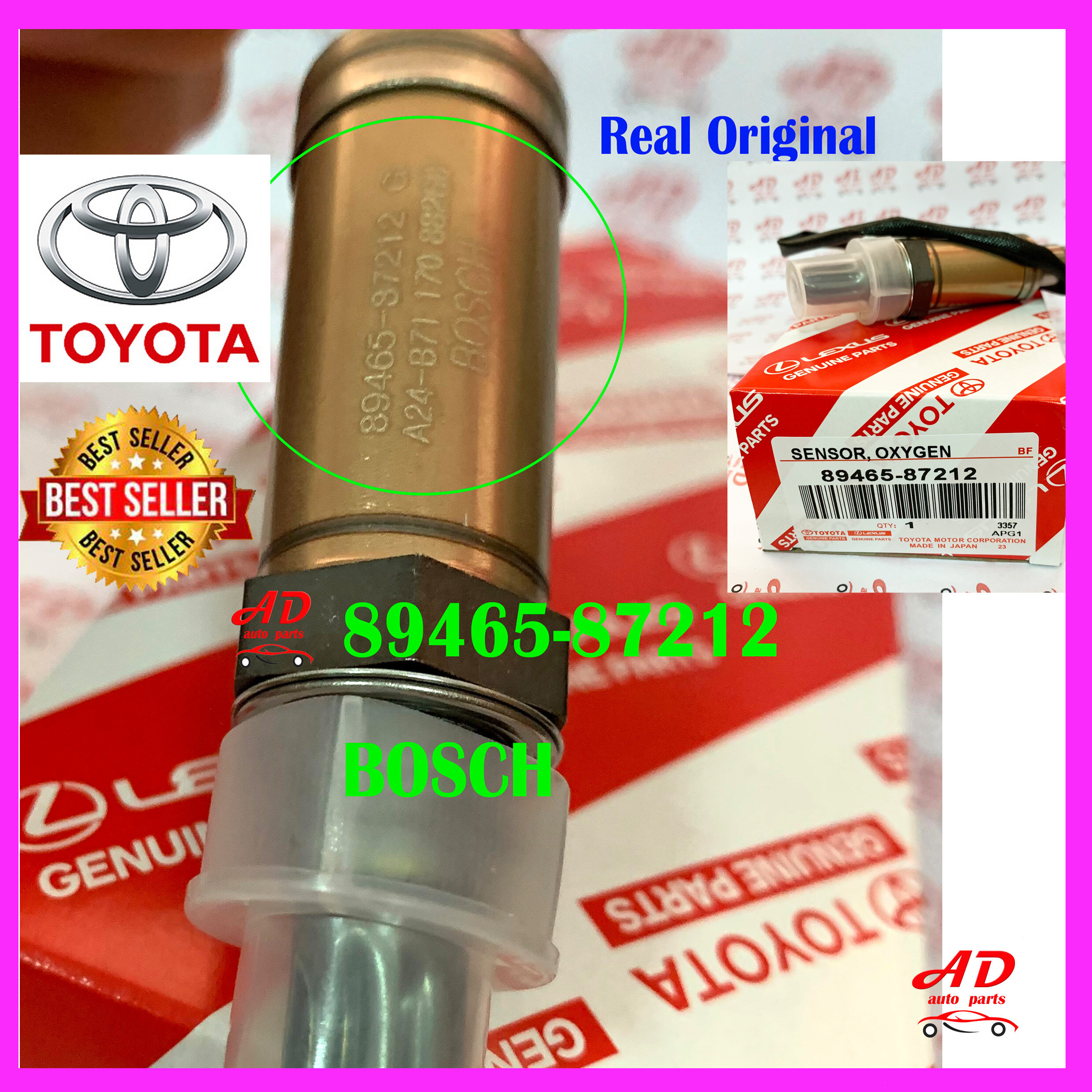 Genuine Toyota Japan PERODUA KELISA , KENARI 89465-87212 Oxygen Sensor ...