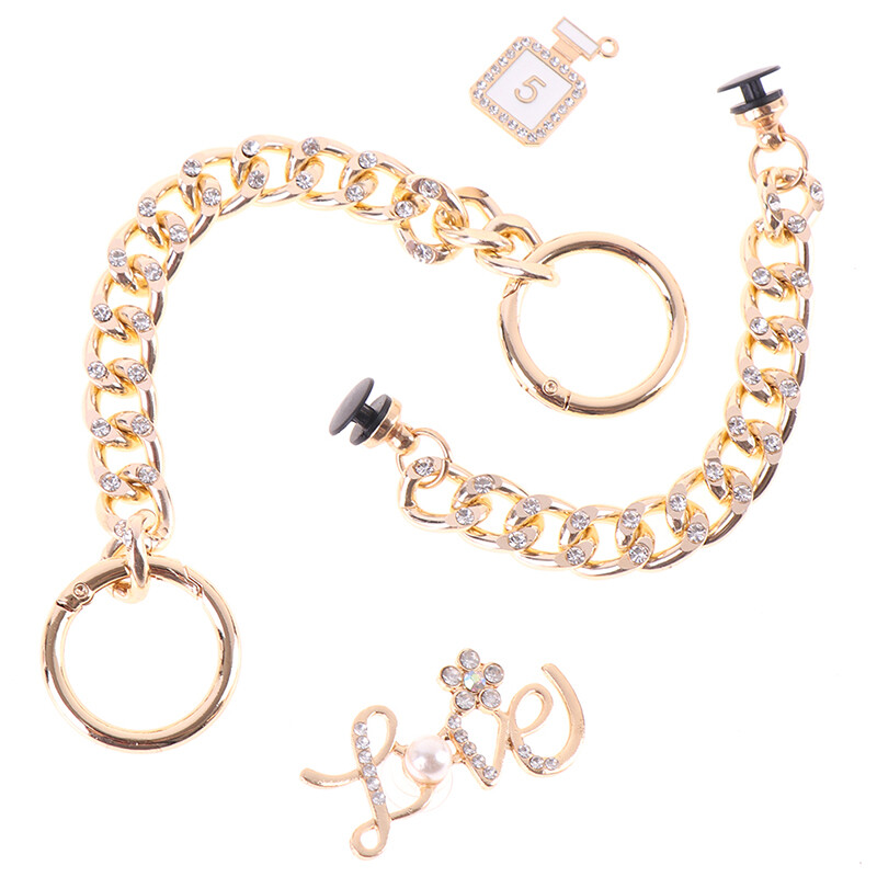 JZ flash sale????????????Chain Shoe Charms Metal Charm Decoration for ...