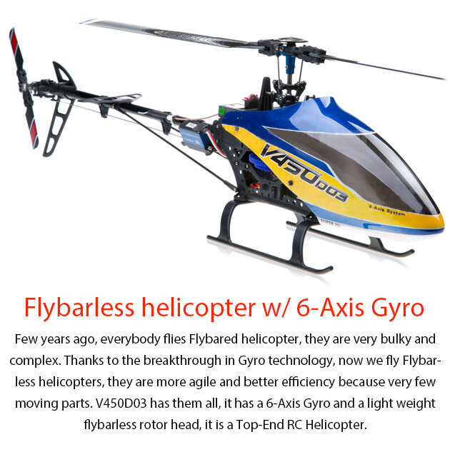 Walkera V450D03 รุ่นII 2.4 กรัม 6CHแกนGyro Brushless RCเฮลิคอปเตอร์RTFกับDevo 7 - Fun Club ...