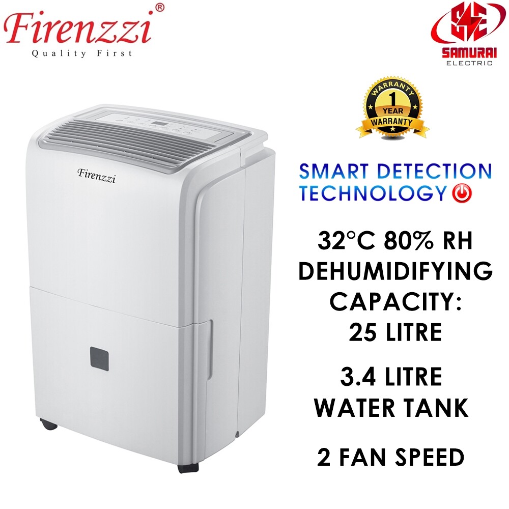 FIRENZZI DEHUMIDIFIER WITH SMART DETECTION TECHNOLOGY 10 LITRE FDX1000 ...
