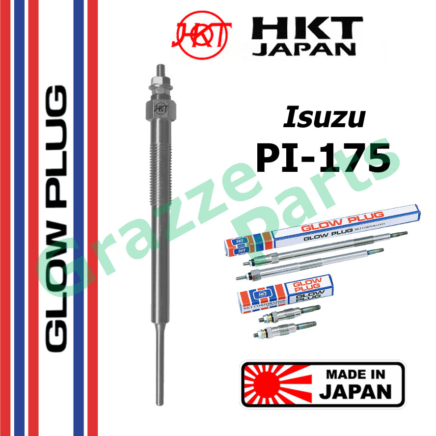HKT 100% Made In Japan Heater Glow Plug PI-175 / 8-97326046-0 for Isuzu ...