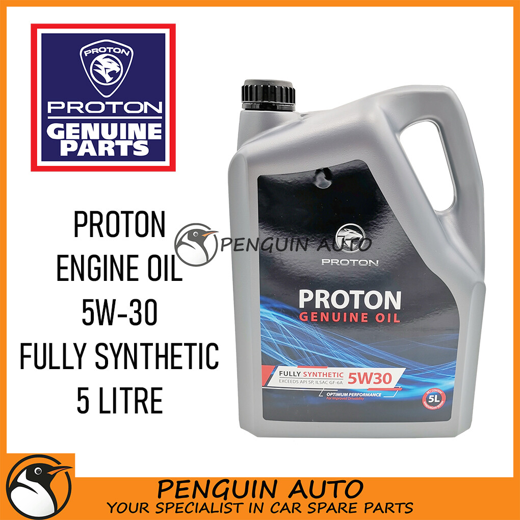 PROTON ENGINE OIL FULLY SYNTHETIC 5W-30 5 LITRE | Lazada