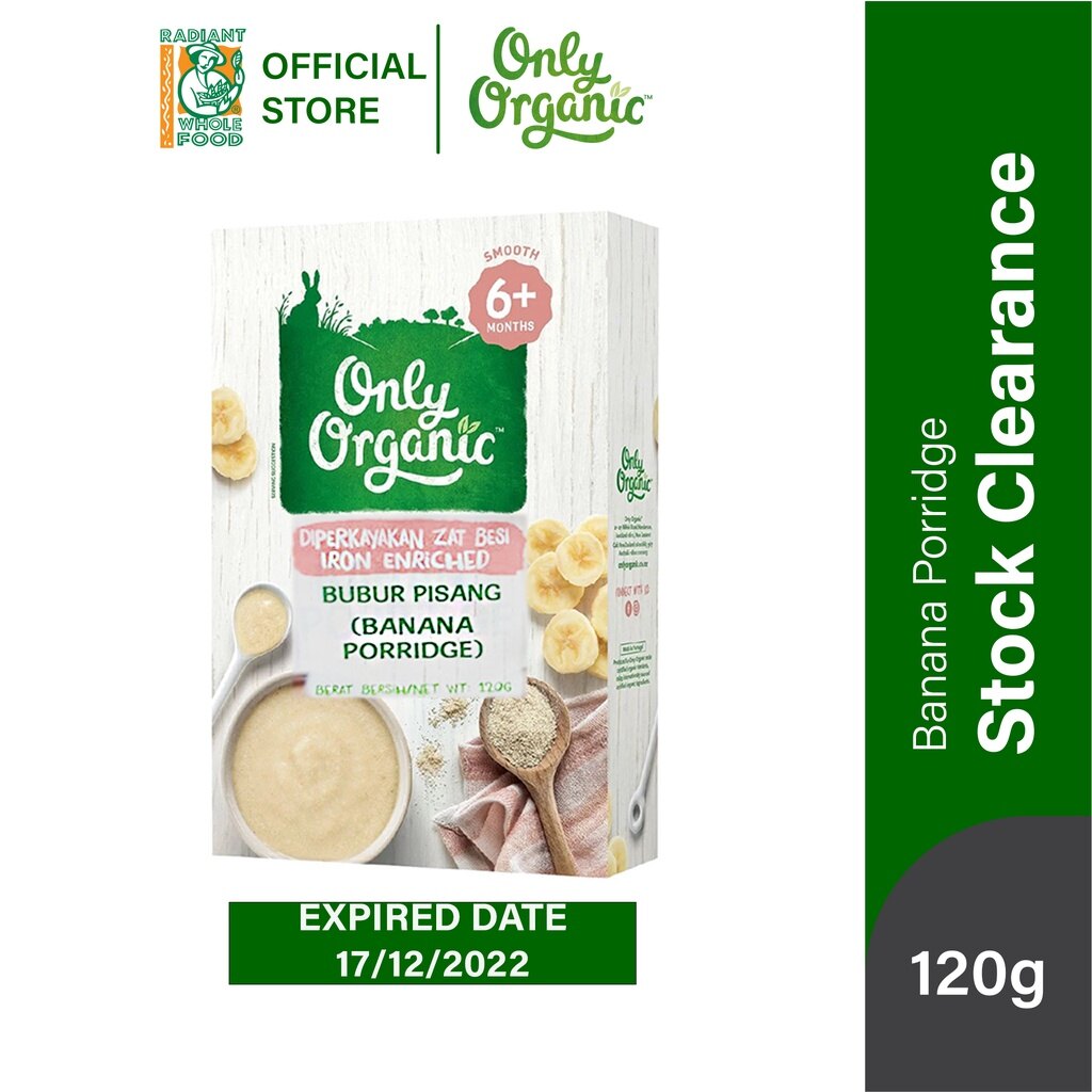 Only Organic Banana Porridge (Box) -120g | Lazada