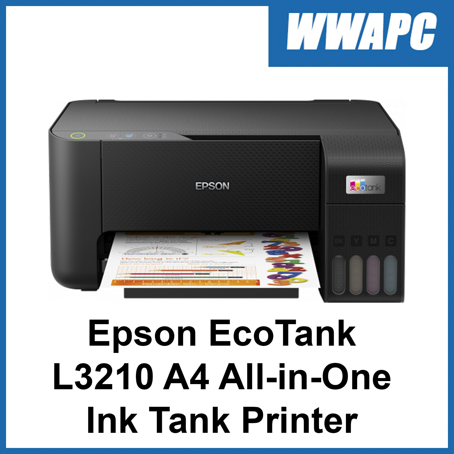Epson EcoTank L3210 (Print, Scan, Copy) 3-IN-1 Ink Tank Colour Inkjet ...