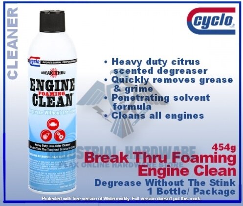 Cyclo Break Thru Low Odour Engine Foam Clean Degreaser Aerosol Spray ...