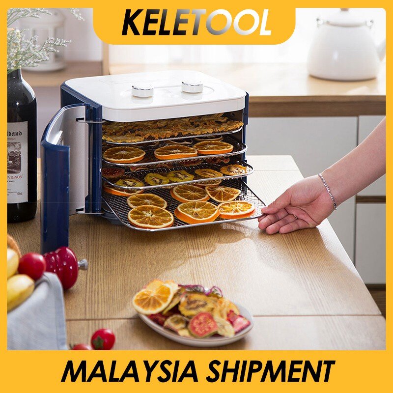 Food Dehydrator 4 Layers Stainless Steel Grid Capacity Fruit Dryer ...