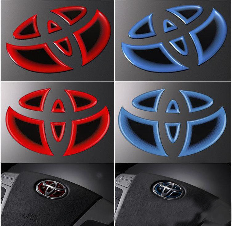 Toyota Car Styling Steering Wheel Emblem Badge Logo Sticker Decal VIOS ...