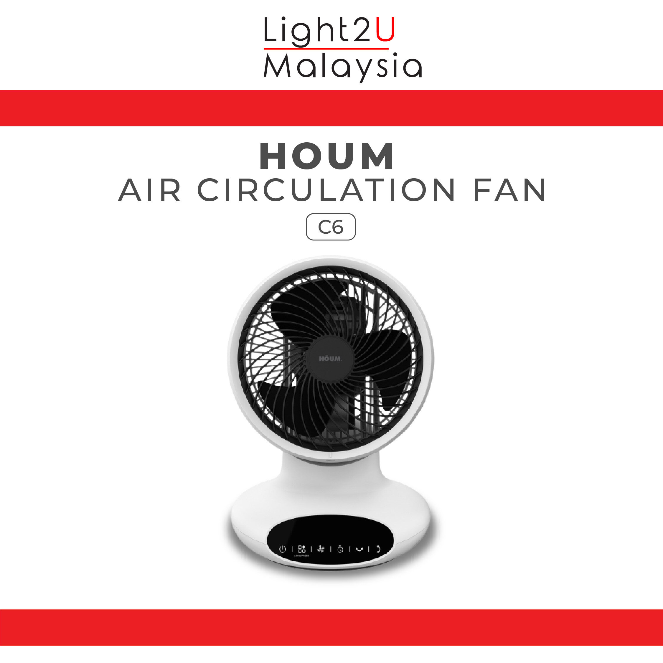Houm C6 / C8 Air Circulator Fan Table Fan | Lazada