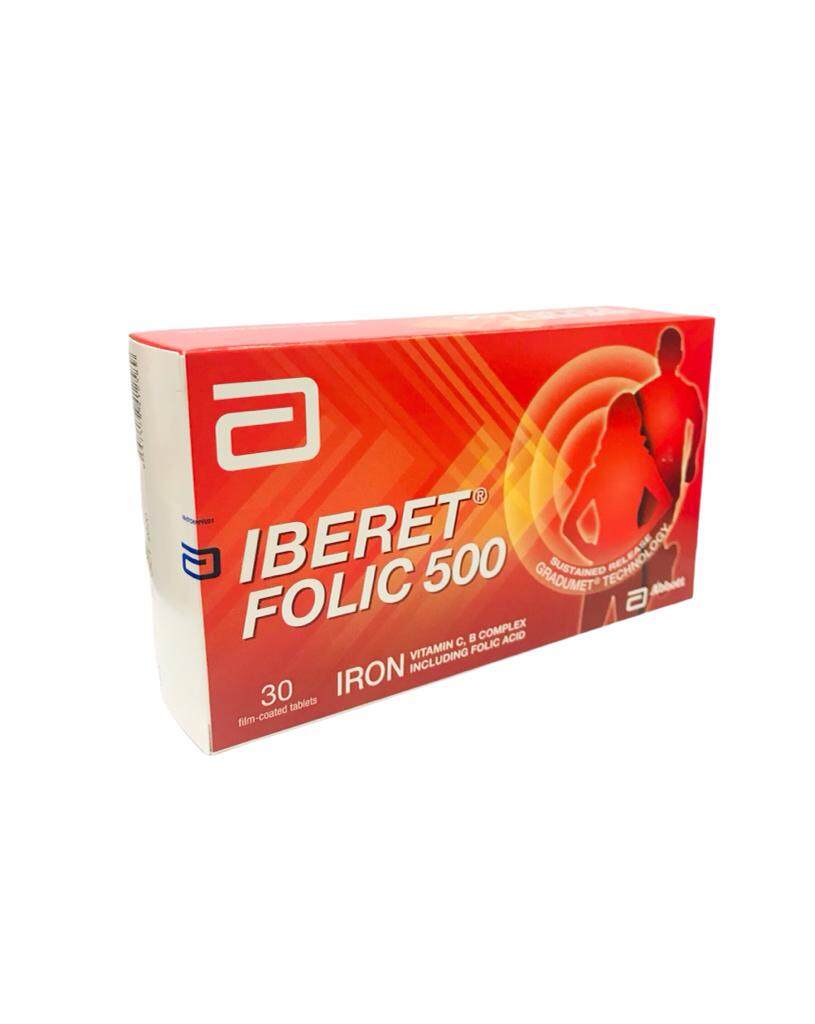 ABBOTT IBERET FOLIC 500 30'S TABLET | Lazada