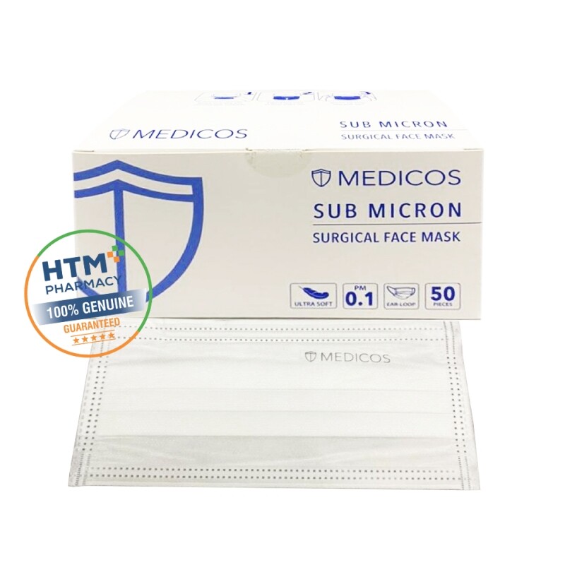 Medicos UltraSoft 4ply Face Mask (Adult) 50's - Snow White | Lazada