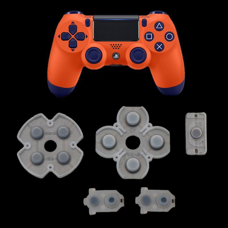 For PS4 Controller Conductive Rubber Pad Silicone Pad for PS 4 JDS JDM ...