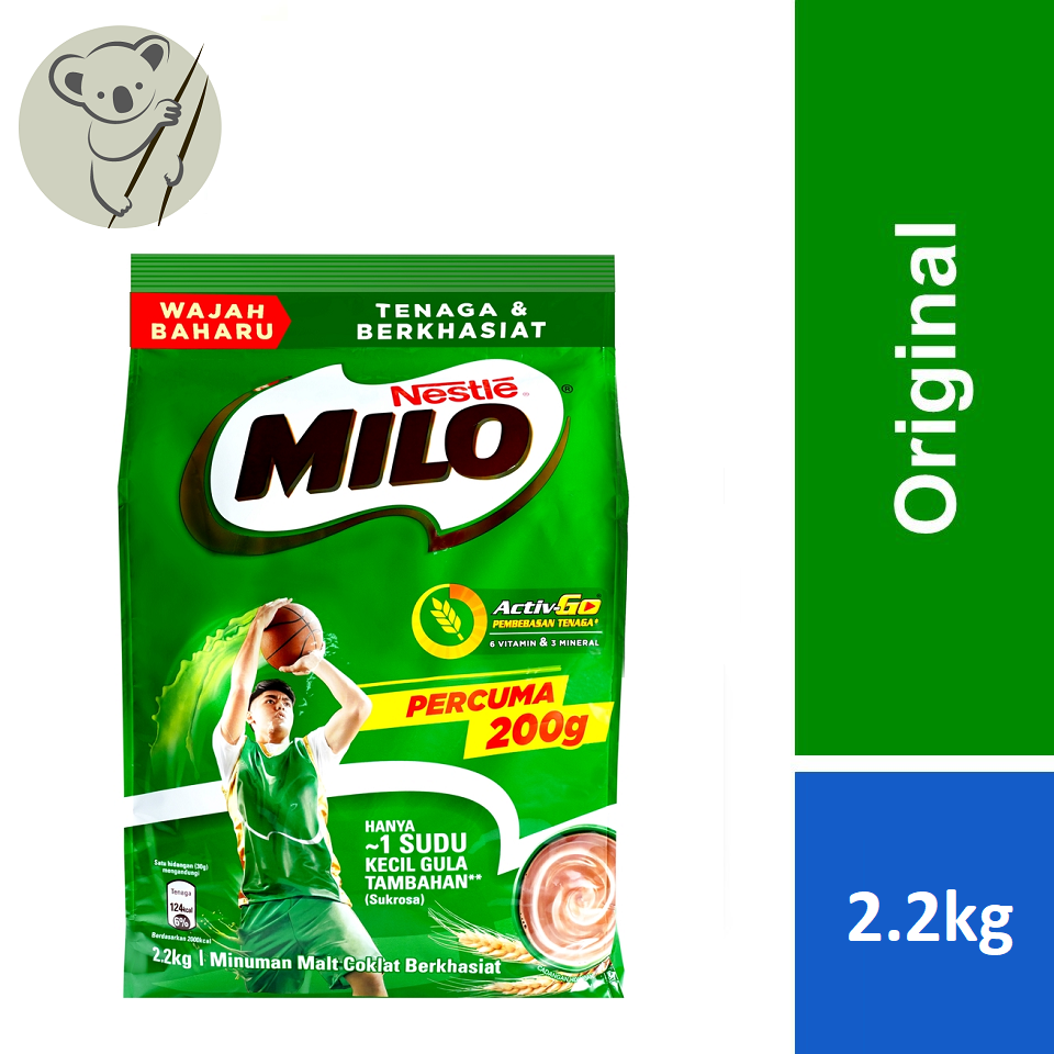 Nestle Milo 2kg / 2.2kg / 1.8kg Plushie Activ-Go Chocolate Malt 1 Pack Bundle Deals Carton.M2 ...
