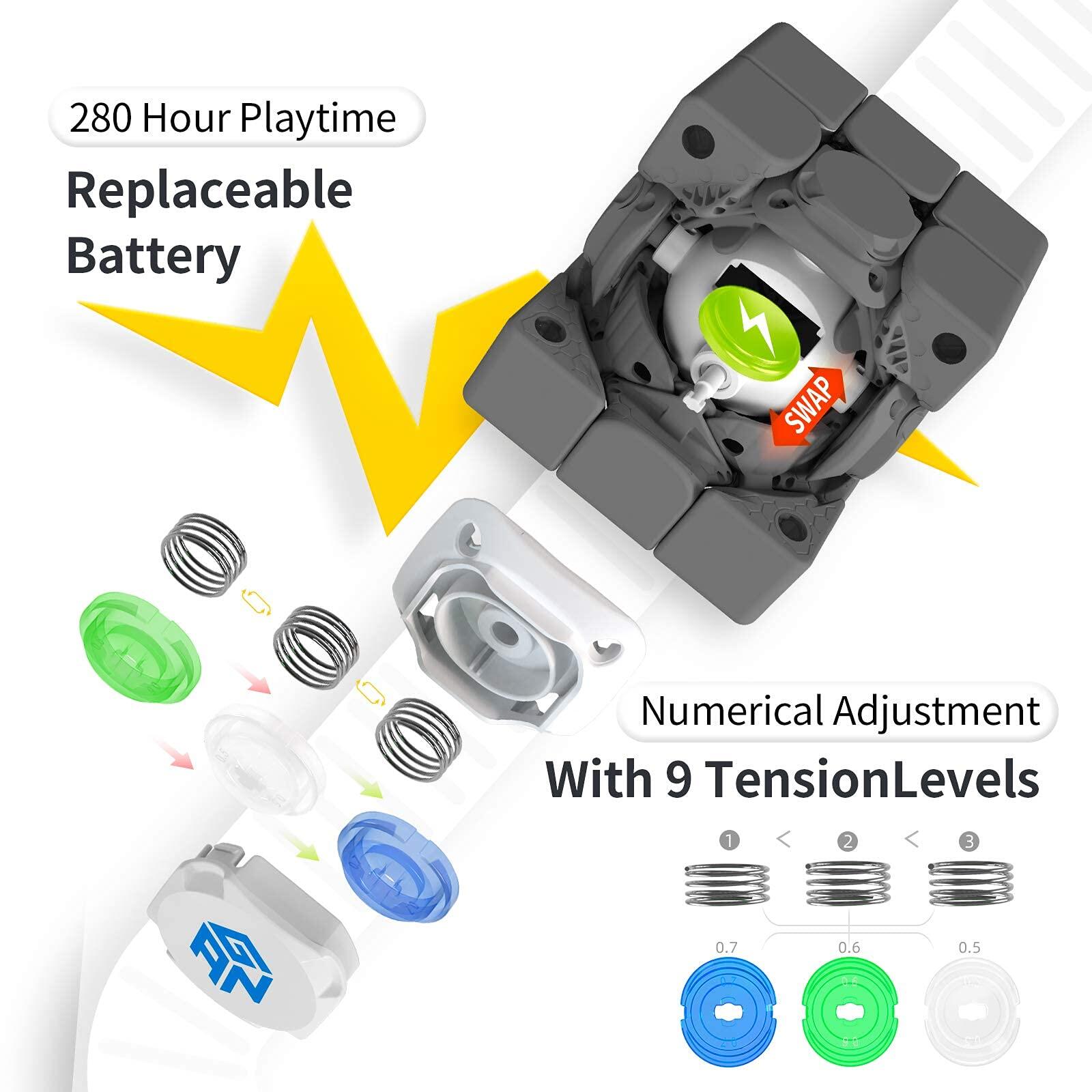 GAN 356 I Carry Stickerless Cube, GAN Smart Cube 3X3 Speed Cube ...