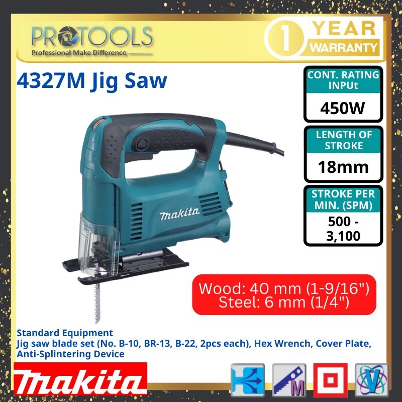 MAKITA 4327M / 4327 JIG SAW FOC WOOD JIGSAW BLADE [ MAKITA CORDED ...