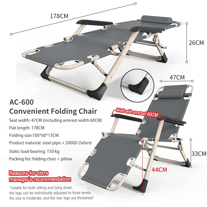 Folding Bed Premium Foldable Lazy Chair Folding Lazy Couch With Cotton ...
