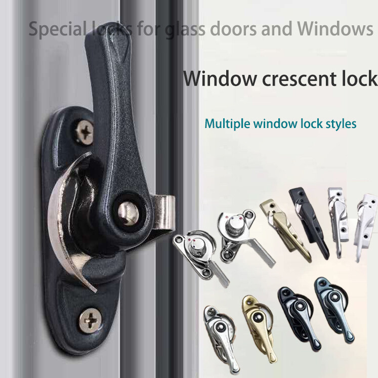 Stainless steel window lock crescent window lock Plastic steel window ...