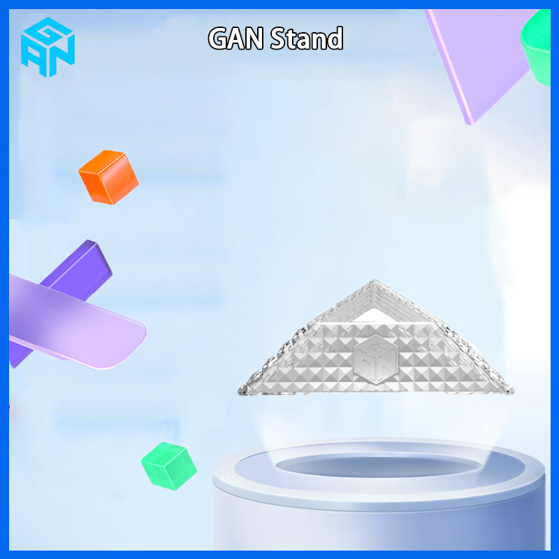 GAN Stand, Speed cube Display stand Triangle Transparent Bracket base ...