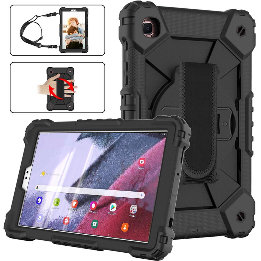สำหรับแท็ปซัมซุง A7 Lite Case 2021พร้อมสายคล้องมือสายคล้องไหล่,360 ° ขา ...