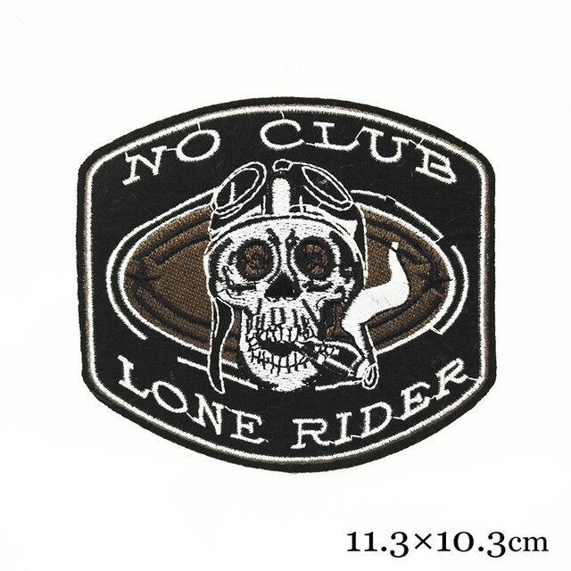 Boutique clothing DIY 1pc no club lone rider Engine Skeleton Motorcycle ...