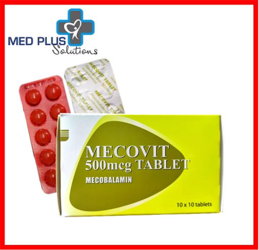 Mecovit 500mcg Tablet Mecobalamin 10strips (100 tablets) (Exp: 12/2026 ...