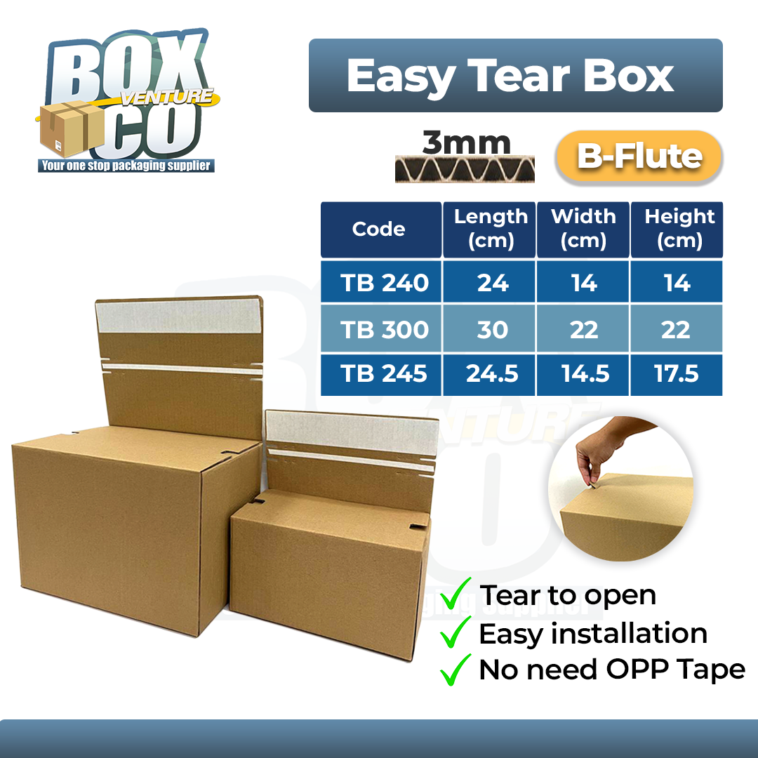 Boxcoventure Easy Tear Box Carton Box Storage Box Packing Box Packaging ...