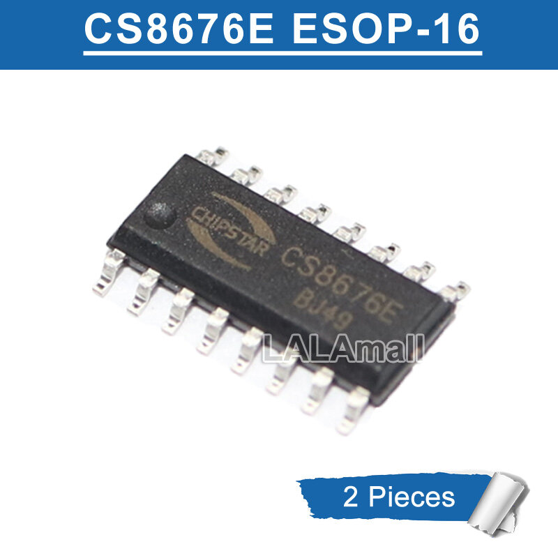 2pcs CS8676E ESOP-16 CS 8676 E SOP-16 SMD Class-D Audio Power Amplifier ...