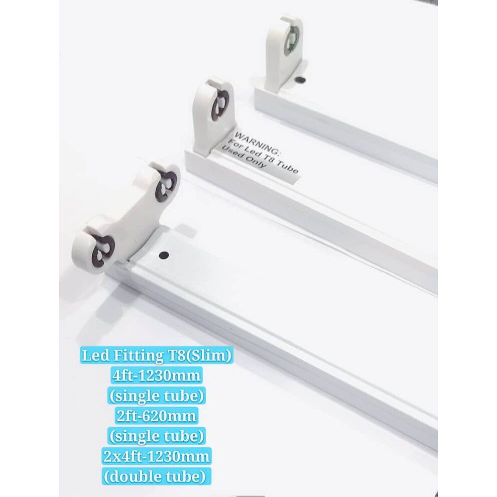 T8 LED CASING SINGLE/DOUBLE 2FT/4FT | Lazada