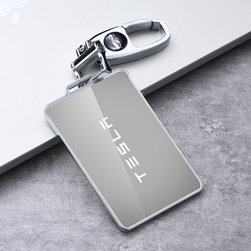 Soft TPU Car Key Card Holder For Tesla Model 3 Model Y Case Cover Edge ...