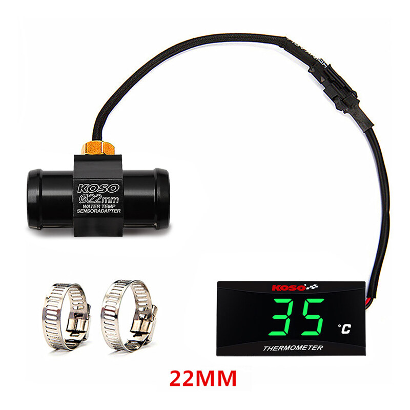 Motorcycle KOSO Water Temperature Gauge Mini Meter Moto Universal for ...