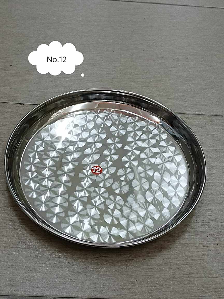 Premium Stainless Steel Heavy Gauge Dinner Plate/Kumcha Plate | Lazada