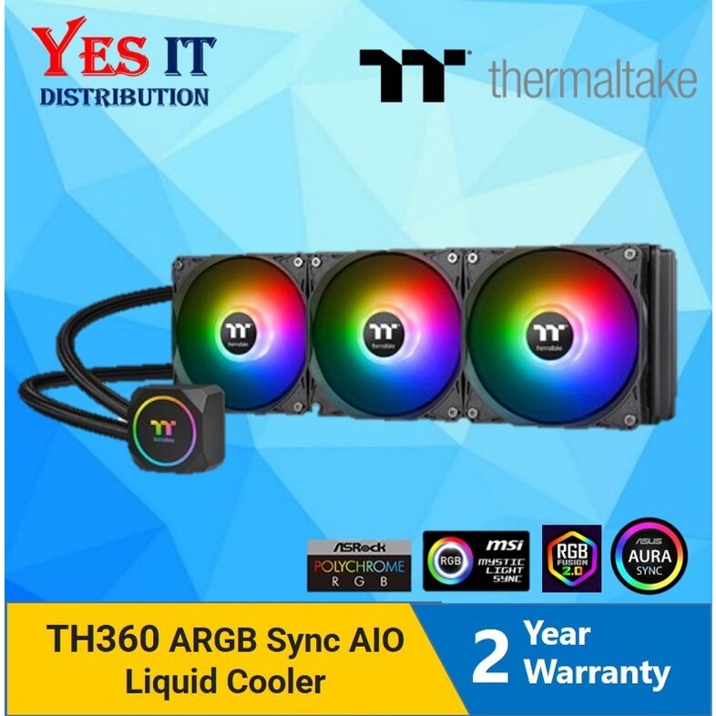 Thermaltake TH360 ARGB Sync 360mm Black AIO Cooler | Lazada