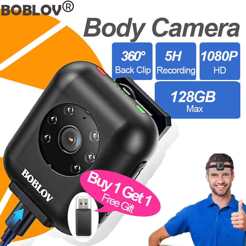 BOBLOV W4 Body Mini Action Portable Wearable Camera กีฬาขนาดเล็กสวมใส่ ...
