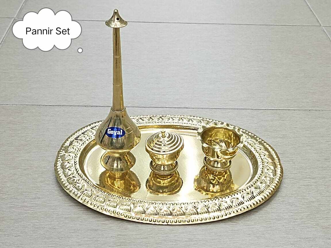 Brass Pannir Set for Pooja/Wedding/Engagement/Functions | Lazada
