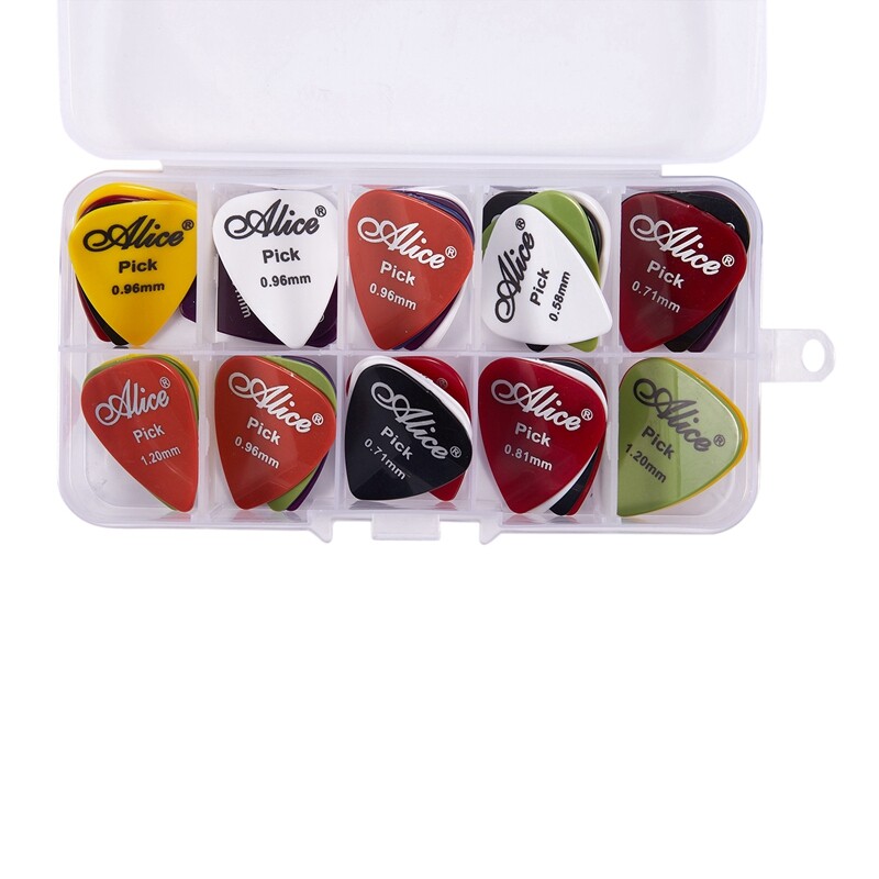 Alice Guitar Pick 1 box case 40 Pieces plectrum mediator mix 0.58-1.5 ...