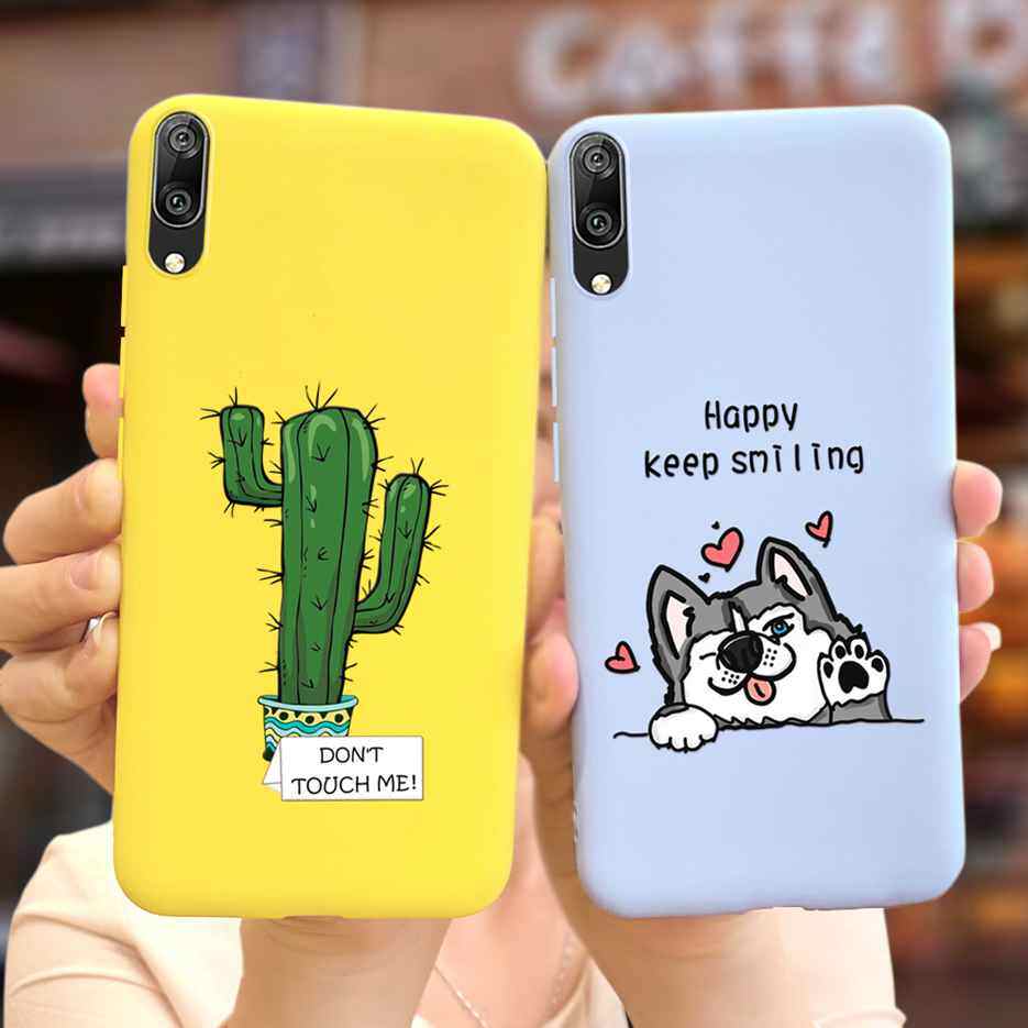 เคสโทรศัพท์พิมพ์ลายลูกกวาดน่ารักบาง,เคสนิ่มสำหรับ Huawei Y7 Pro 2019 ...