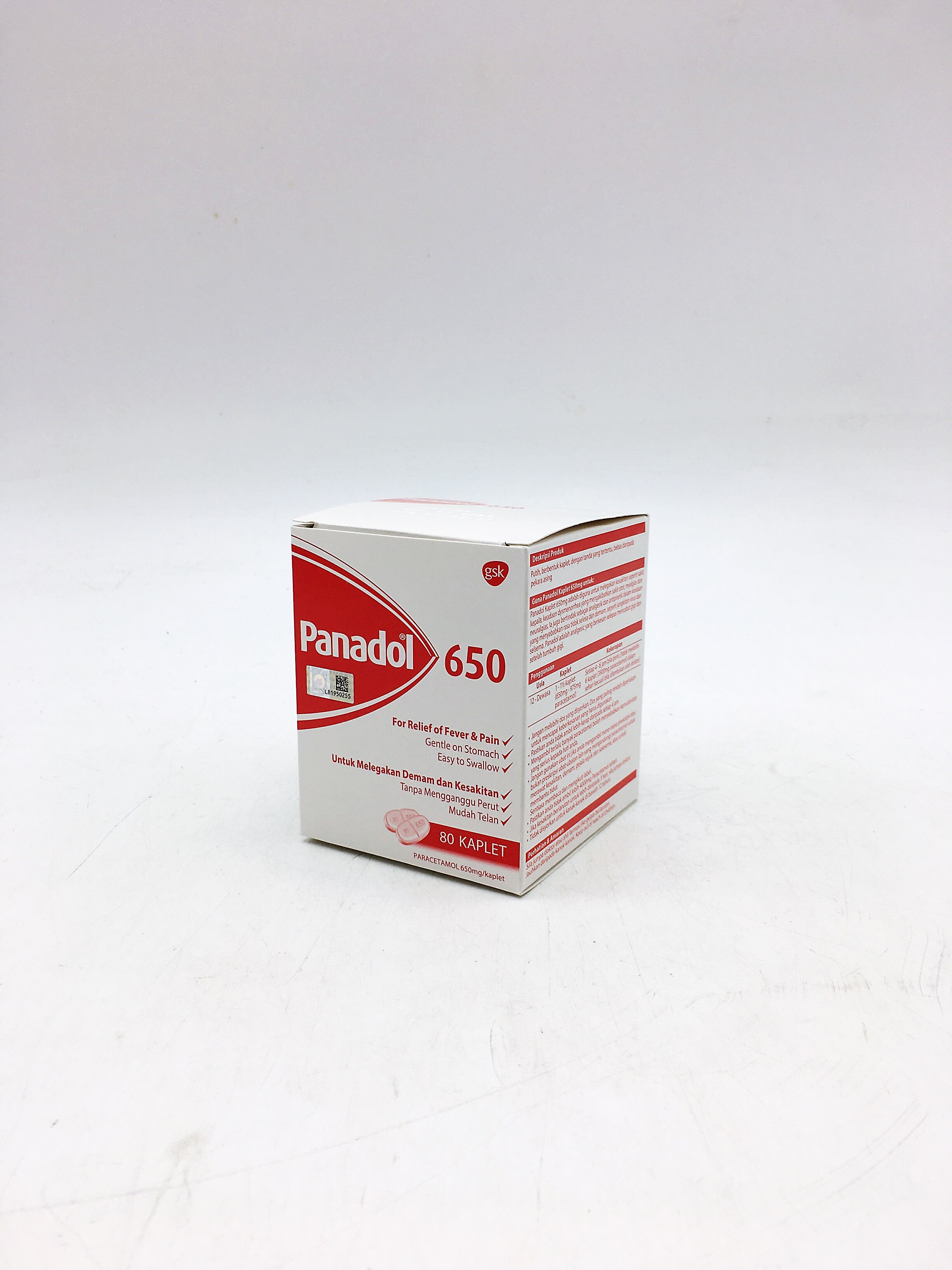 PANADOL 650 ( 8 caplet X 10 blister ) | Lazada
