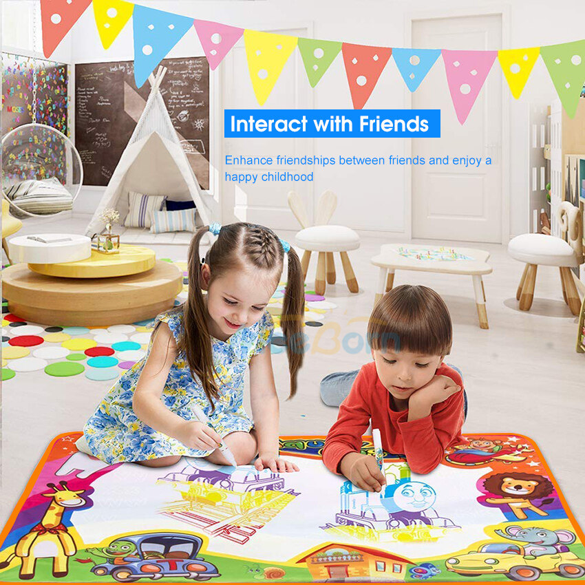 NiceBorn Water Drawing Mat Doodle Mat Writing Painting Mats Board with ...