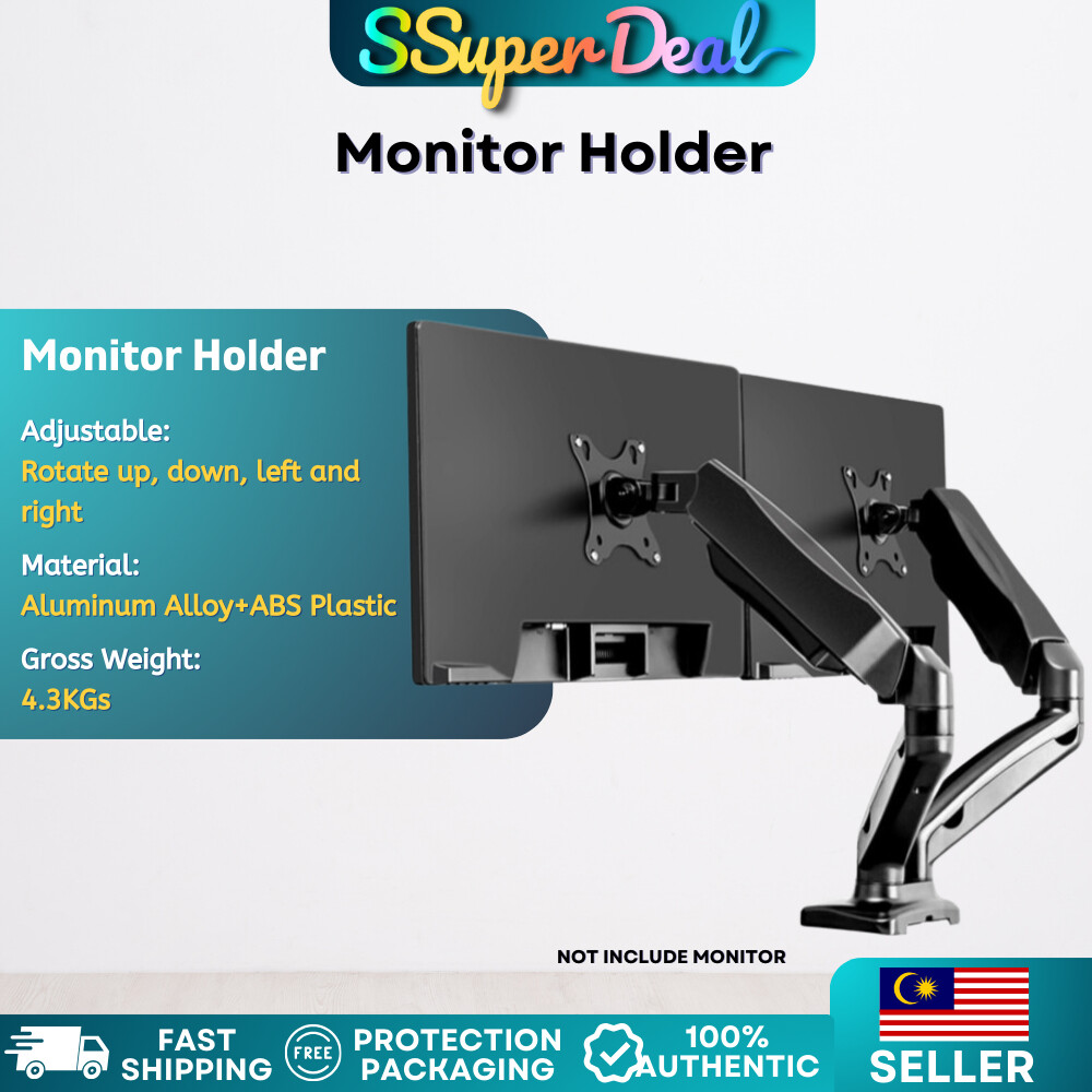 Monitor Arm Desktop Mount Bracket Dual Monitor Adjustable | Lazada