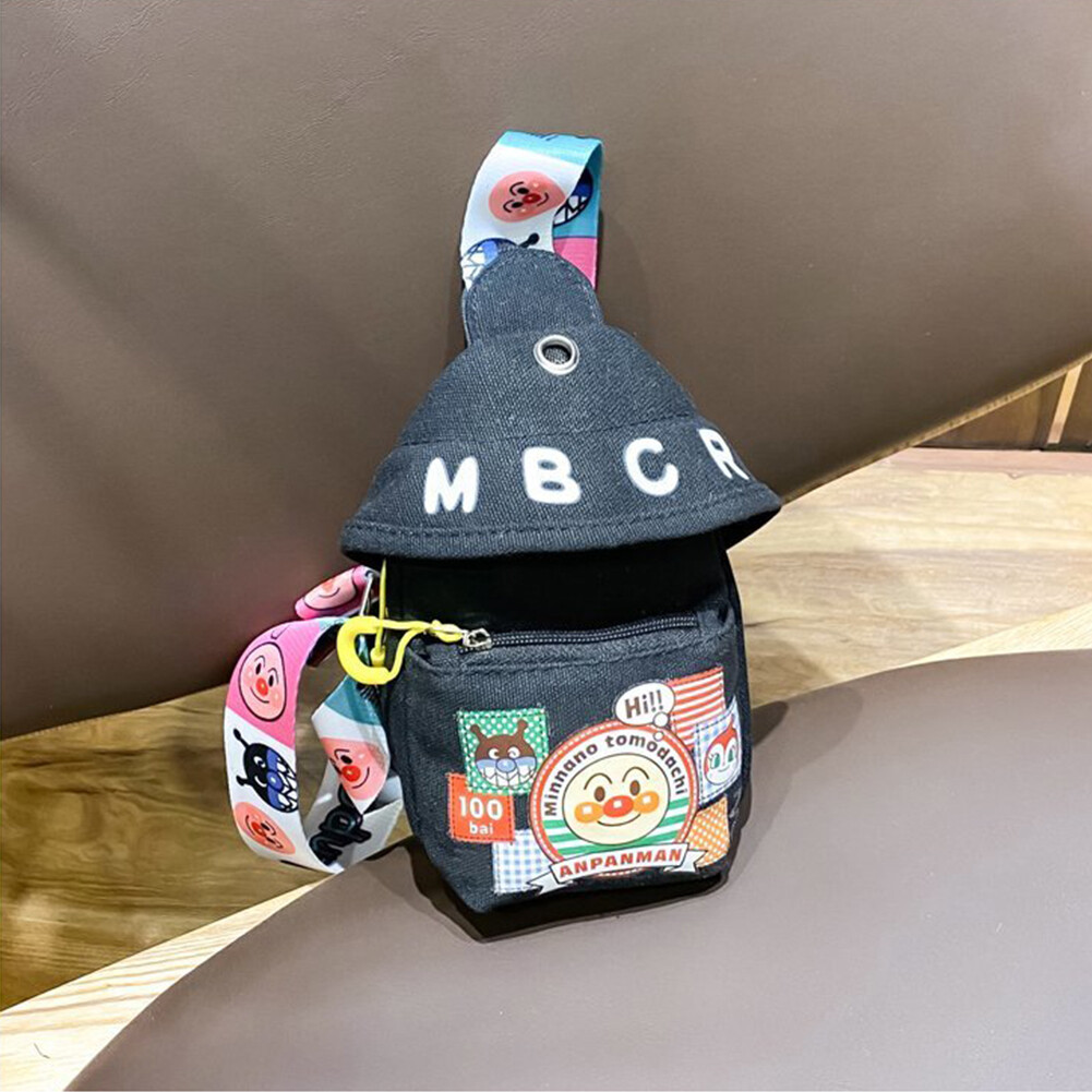 Women Cute Cartoon Canvas Printing Chest Bags Crossbody Shoulder ...