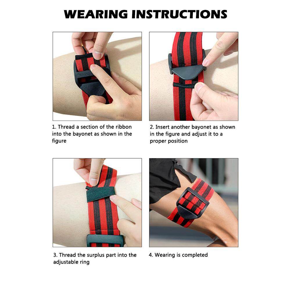 2pcs Blood Flow Restriction Bands BFR Blood Flow Restriction Elastic ...