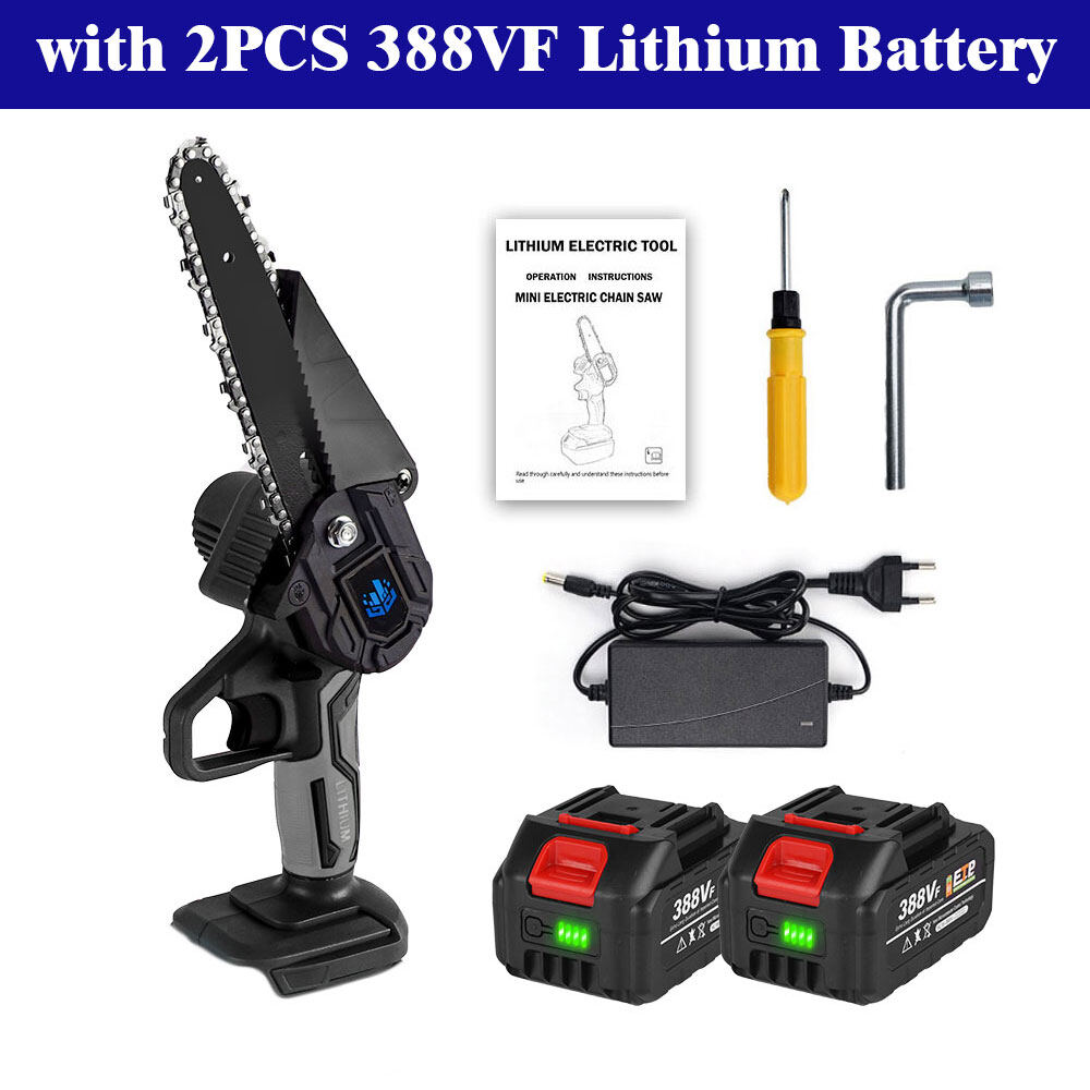 ONEVAN 6 inch Cordless Chain Saw With Battery Mini One-Hand Chainsaw ...