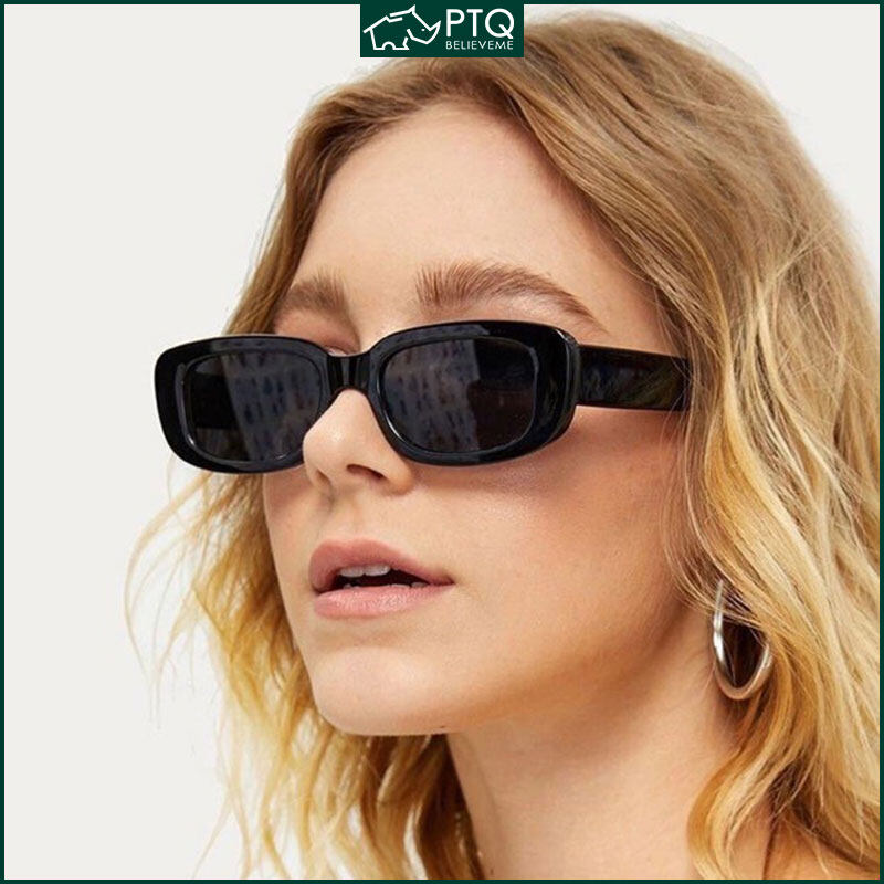 แว่นกันแดด Simple Square Sun Glasses Punk Fashion Sunglasses Small ...