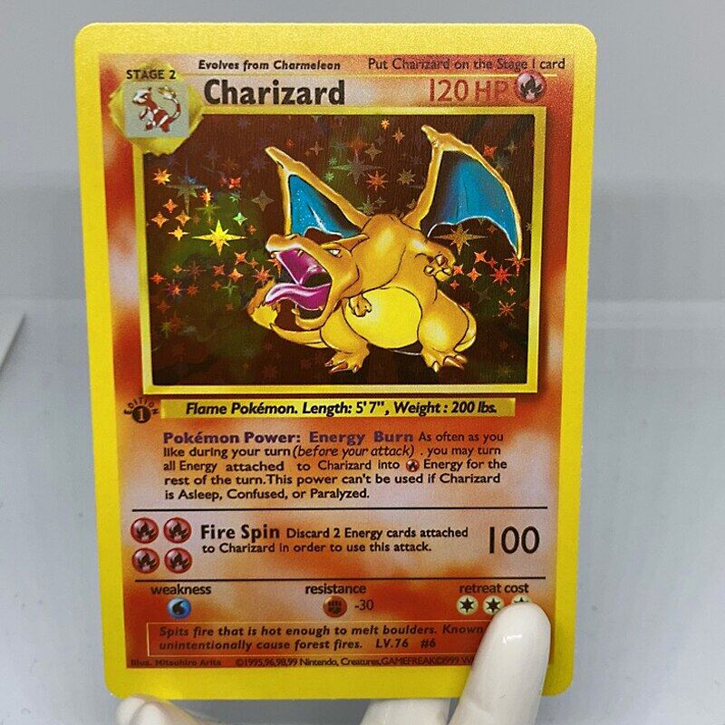 Card gameDIY 1996 Years Pokemon English Card Pokemon Flash Cards ...